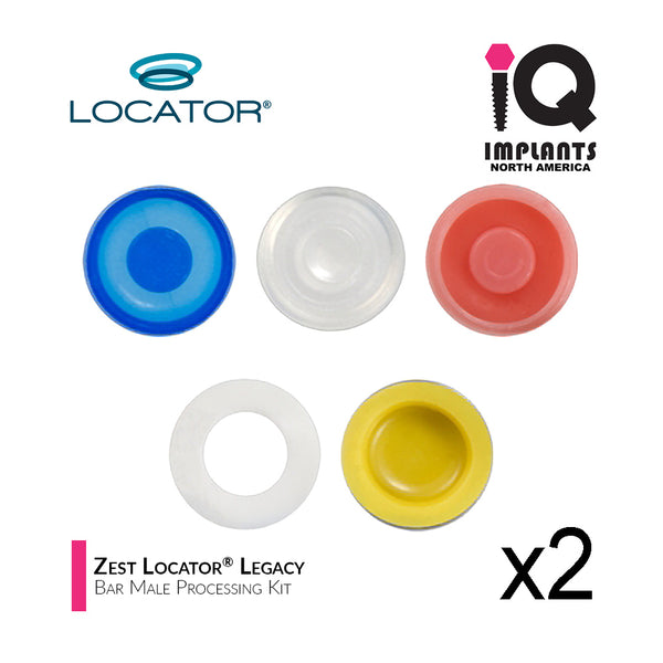 LOCATOR® Bar Male Processing Package, 2 Pack - IQ IMPLANTS USA