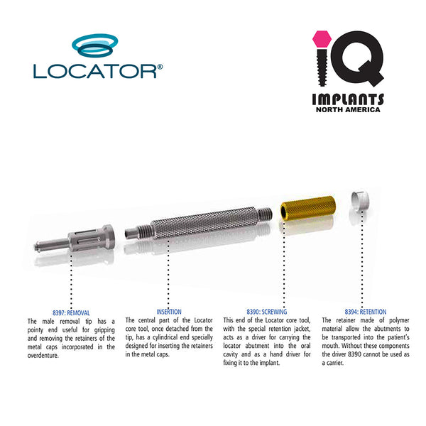 Locator Core Tool, Final Packaging - IQ IMPLANTS USA