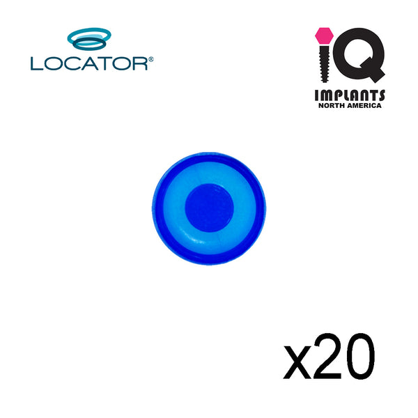 Locator Male Standard Xtra-Light, Blue 1.5lbs (20 Pack) - IQ IMPLANTS USA