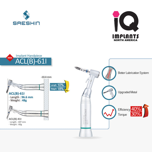 X-CUBE Implant Motor Premium Set, 20:1 Upgraded (Non-Optic) - IQ ...