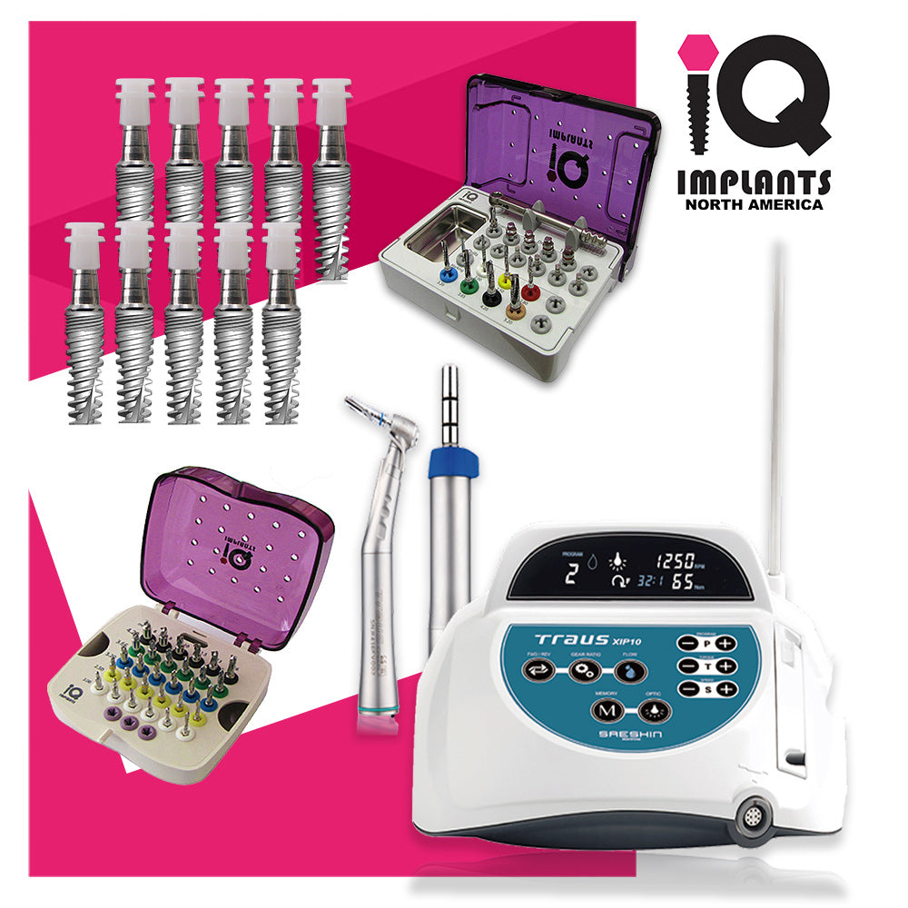 Surgical Implant Combo Premium Starter Package with Motor - IQ IMPLANTS USA